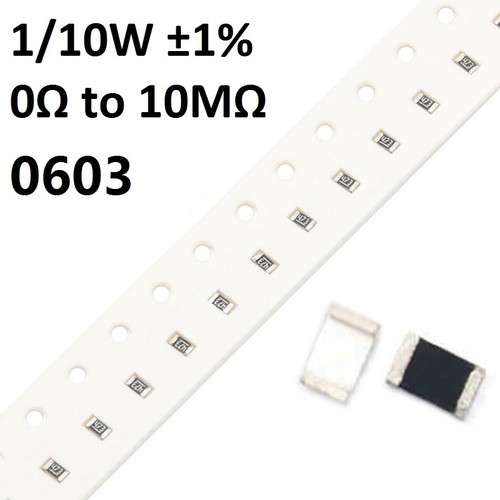 0603 SMD/SMT Resistors/Resistance 1/10W ±1%- Full Range of Values 0Ω to ...