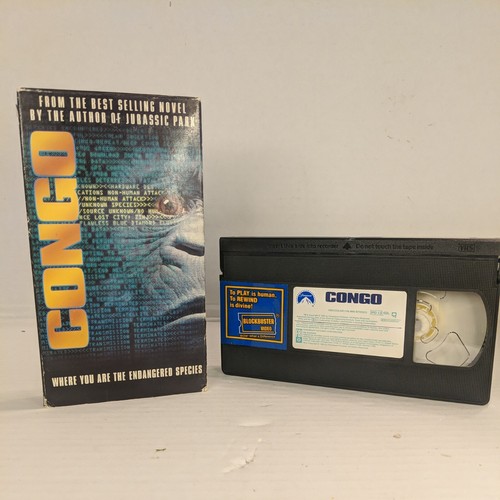 Congo (VHS, 1995) Blockbuster Rental 97363303831| eBay