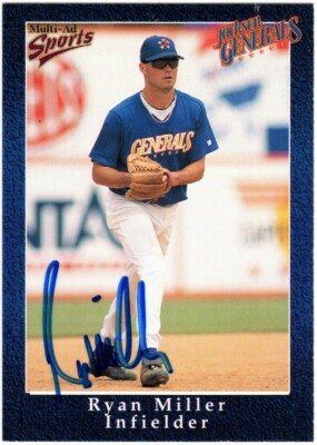 Ryan Miller Autograph 1998 Multi-Ad Sports Minor League Auto ASTROS ...