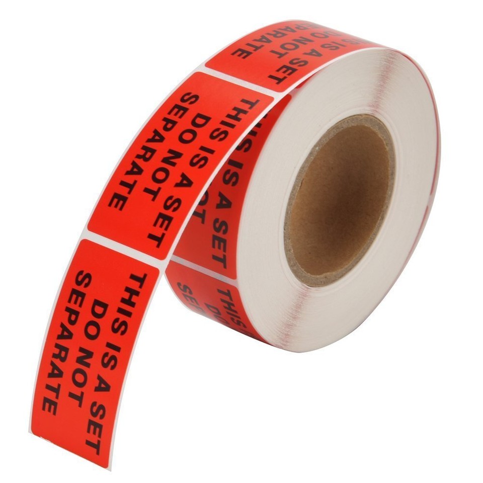 1x2 This Is a Set Do Not Separate Shipping Stickers Warning Label -24 ...