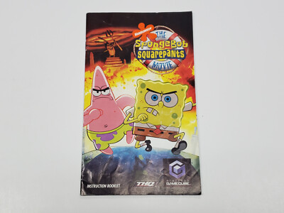 SpongeBob SquarePants The Movie Authentic Nintendo GameCube Manual Only ...