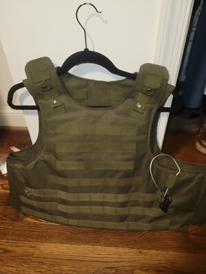 kdh plate carrier, olive green, size large with kevlar inserts. | eBay