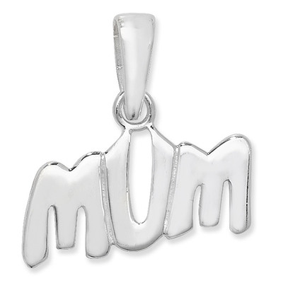 Sterling silver ' Mum ' Pendant & chain | eBay Australia