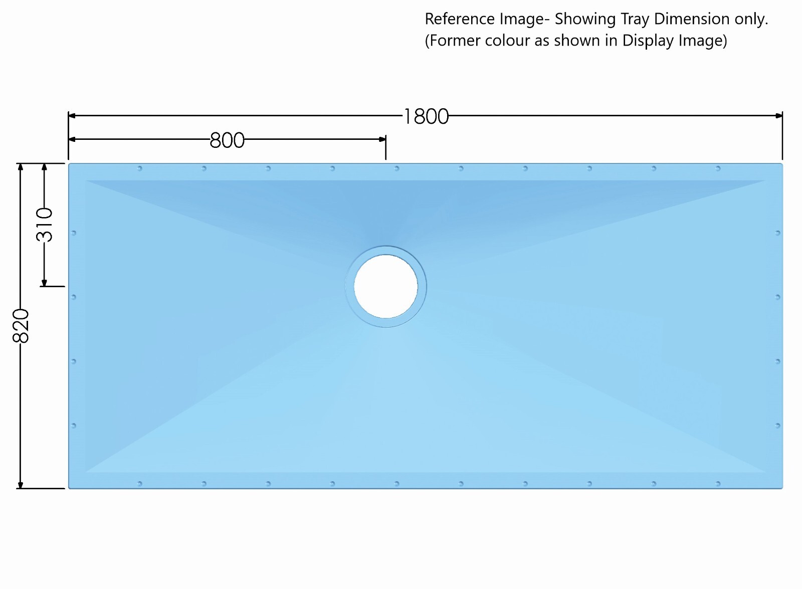 AKW Tuff Form Shower Former Tray, Wet Room Walk In Base, All Size ...
