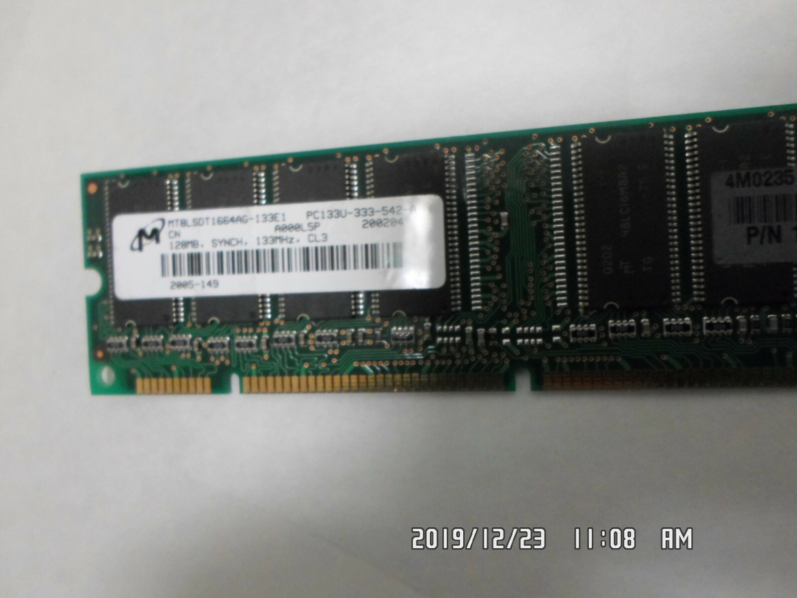 COMPAQ 140133-001 128MB SYNC 133MHz CL3 SD RAM MEMORY | eBay