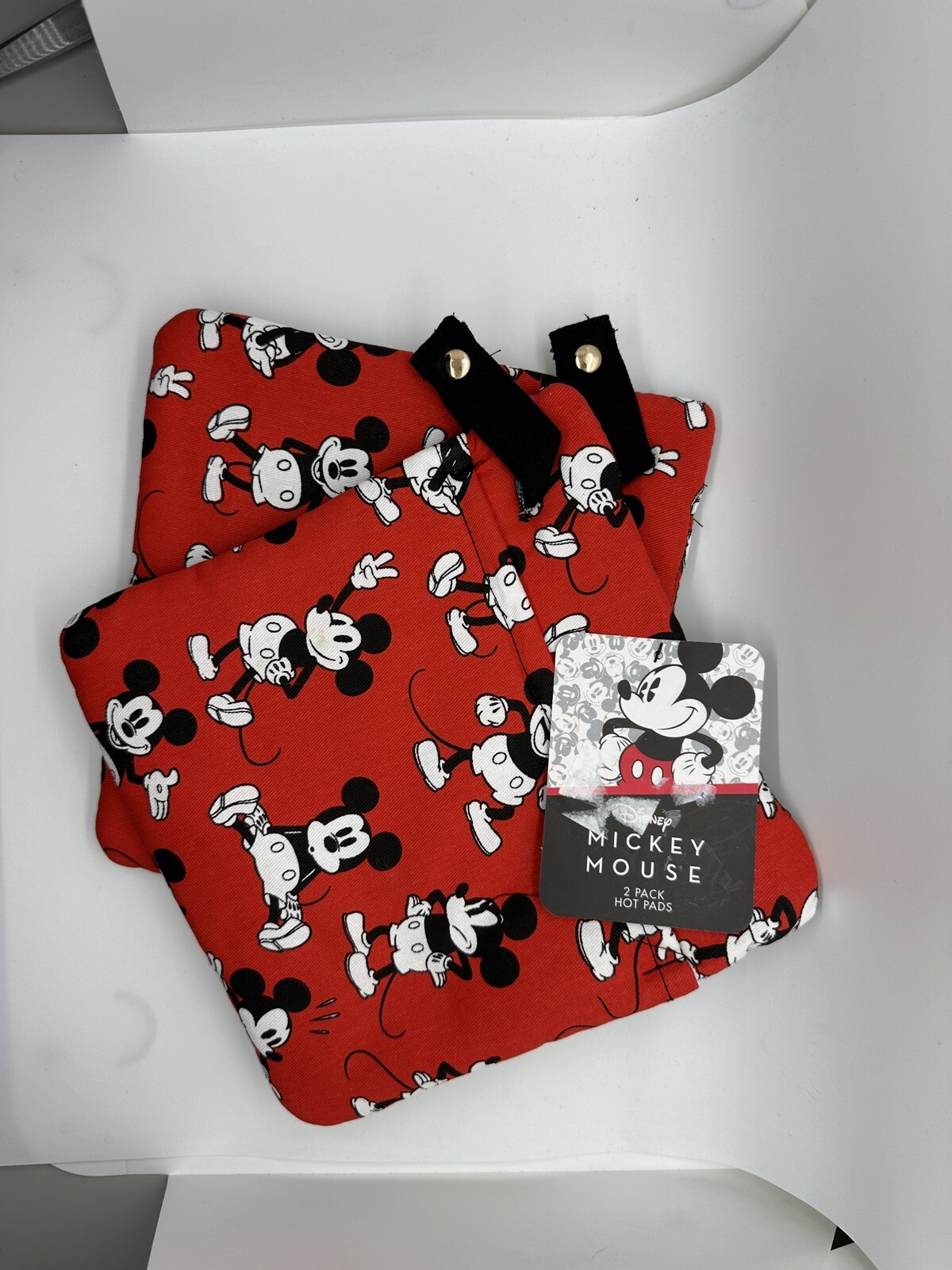Disney Mickey Mouse 2 pack HOT PADS, Red/Black/White | eBay
