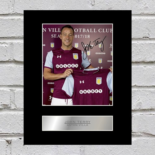 John Terry Signed Mounted Photo Display Aston Villa FC | eBay