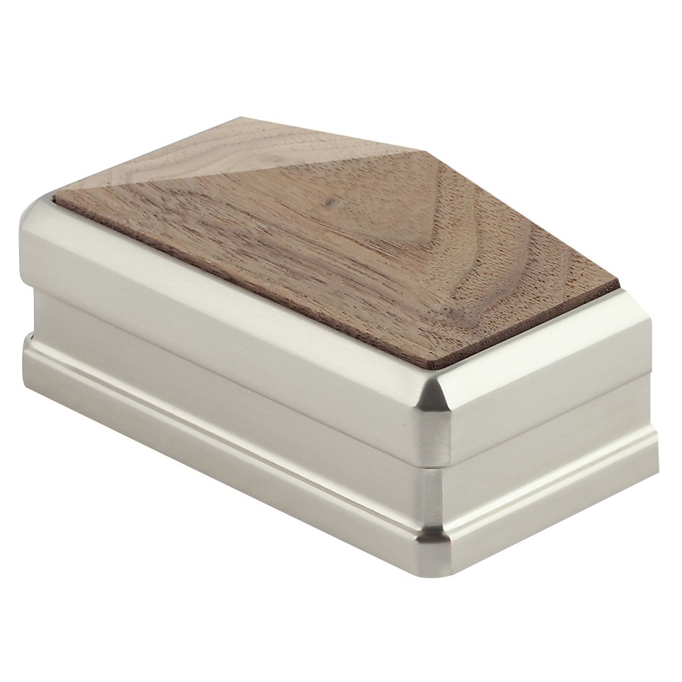 Solution Newel Cap 90mm Chrome/Nickel & Walnut Oak Hemlock White Primed ...