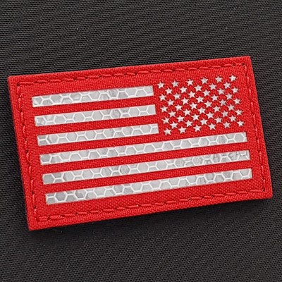 USA reversed flag reflective hi viz 3M SOLAS honeycomb america search patch | eBay
