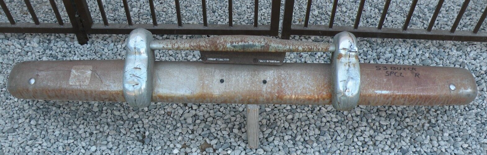 X BUICK SPECIAL CENTURY NEW TRIPLE PLATED CHROME REAR BACK BUMPER 1951 ...