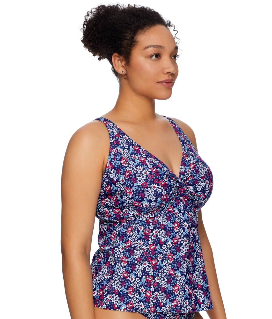 Sunsets AMALFI BLOOM Muse Halter Underwire Tankini Swim Top, US 36E/34F ...