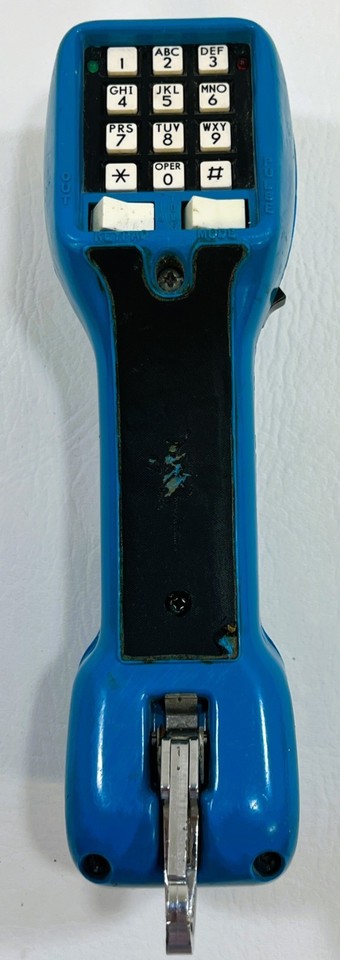 Harris Dracon Lineman TS21 Test Set Phone Handset Blue With Clip ...