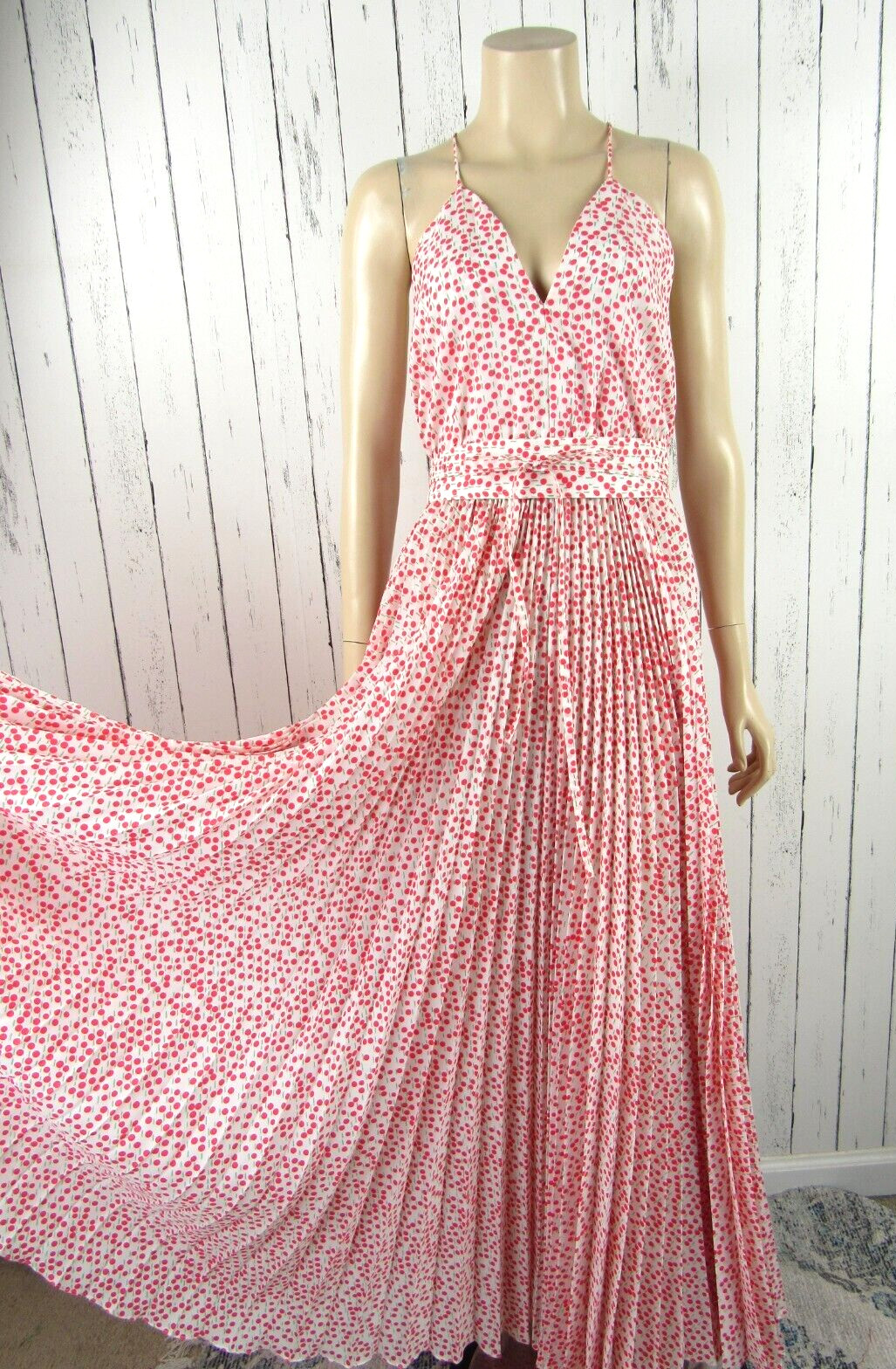 Vintage 70s 80s Albert Capraro Cherry Print Sleeveles… - Gem