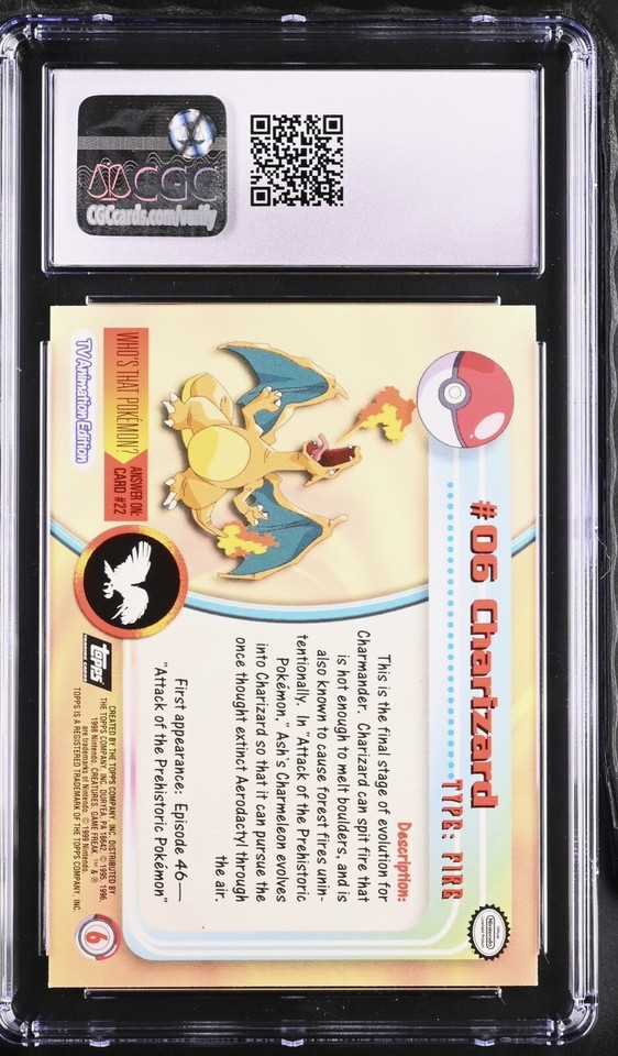 🔥Charizard Pokemon Topps (1999) Series 1 Silver Foil CGC 10 POP 11 | eBay