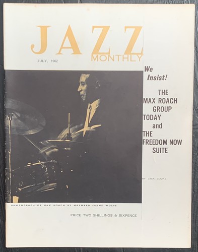 JAZZ MONTHLY, July 1962, v8/5: MAX ROACH, CARL PERKINS, EARL HINES ...