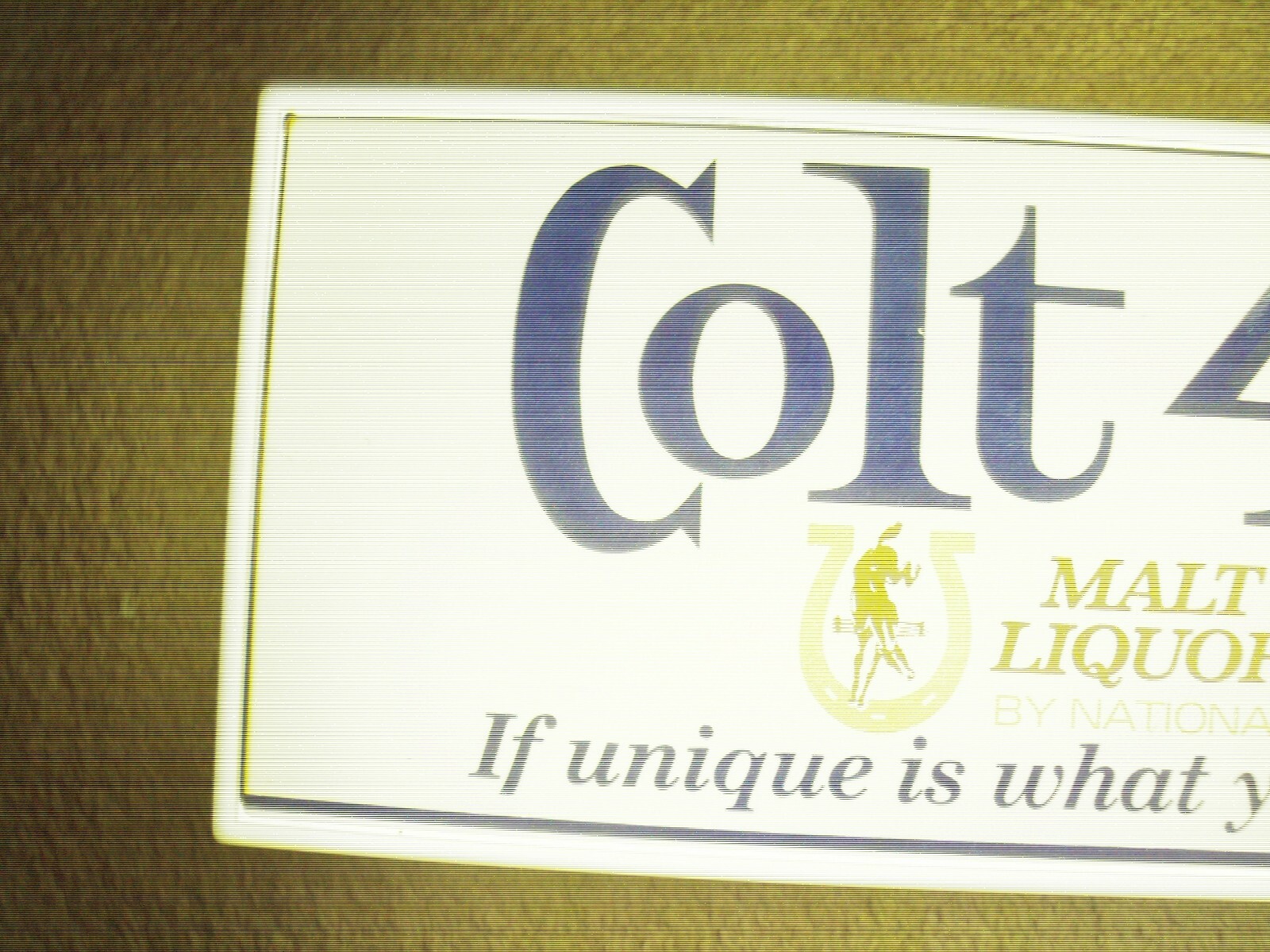 vintage colt 45 lighted beer bar tavern lighted clock sign malt liquor ...