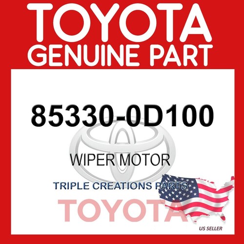 GENUINE Toyota 85330-0D100 MOTOR AND PUMP ASSY, WINDSHIELD WASHER ...