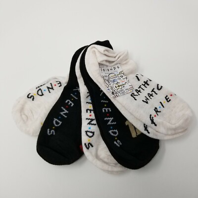 FRIENDS TV Series Ladies 5 Pair No Show Socks Size 4-10 | eBay