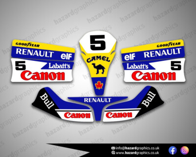 Birel Art KG Puffo Bambino Graphics Sticker Kit - BirelArt - Go Kart ...