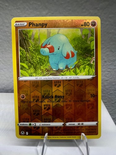 Reverse Holo Phanpy 091/195 Common Silver Tempest Pokemon TCG | eBay