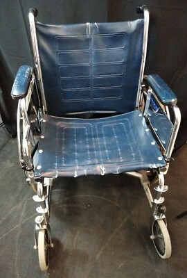 Invacare Tracer IV DLX Wheelchair / Used / Arm Rests / Blue Vinyl | eBay