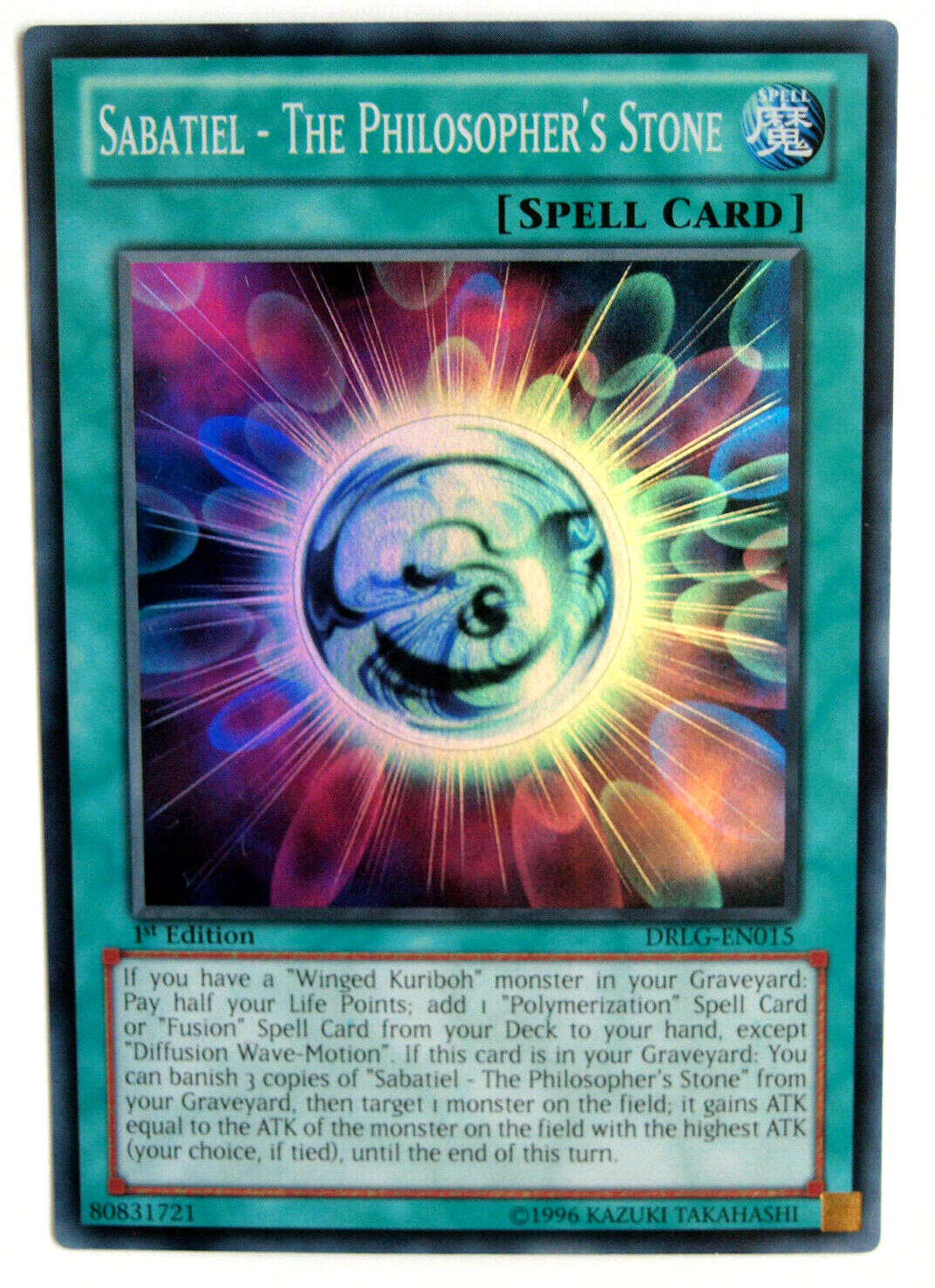 Yugioh Cards: "Sabatiel - The Philosopher's Stone" Dragons of Legend ...