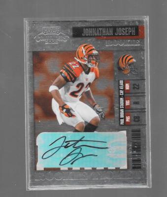 2006 Contenders - JONATHAN JOESEPH - Autograph Rookie #145 - TEXANS | eBay