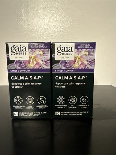 Gaia Herbs Calm A.S.A.P. - 120 (60x2) Vegan Capsules, | eBay
