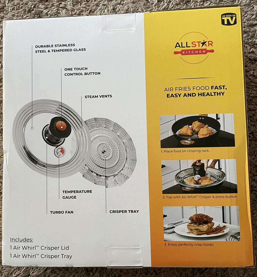 Air Whirl AWL01103 Air Fryer Lid - Silver 740275057605| eBay
