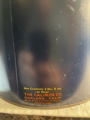 RARE Antique Calirox Fruit Cookies Sam Hyde Harris Ad Tin California ...