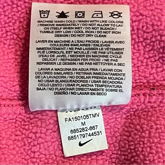 Nike Golf Tour Performance 1/4 Zip Sweatshirt Pink Plum Women's Fleece ...