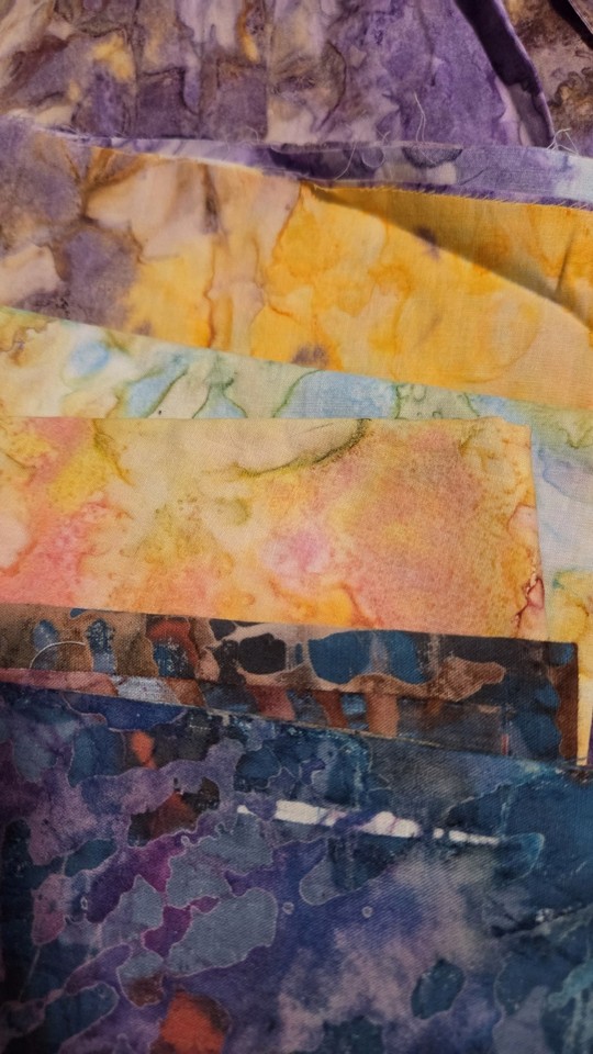 Batik /Water Color Scraps 4 Lbs Grab Bag Scrap LOT | eBay