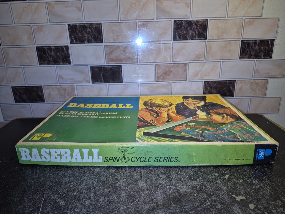 Rare Pressman Spin Cycle Series Baseball Game In Original Box W ...