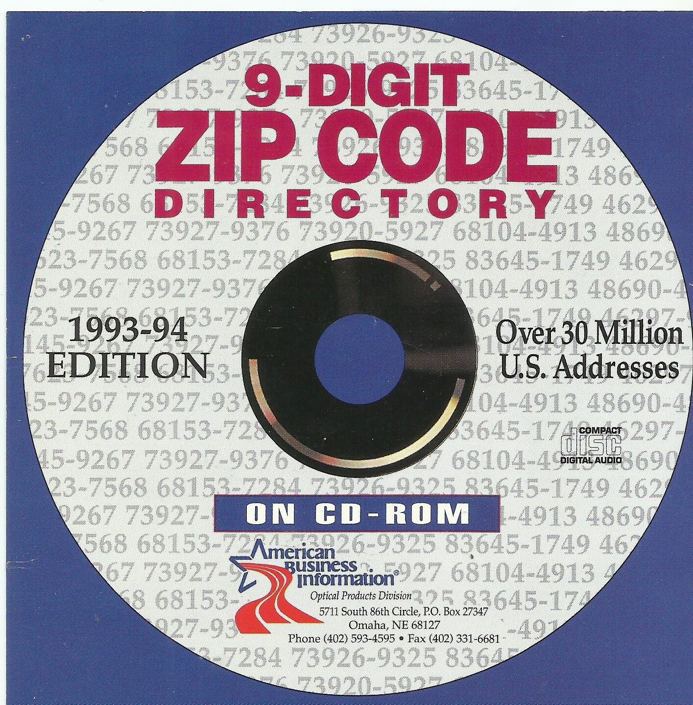 9-digit zip code directory 1993-94 edition cd-rom | eBay