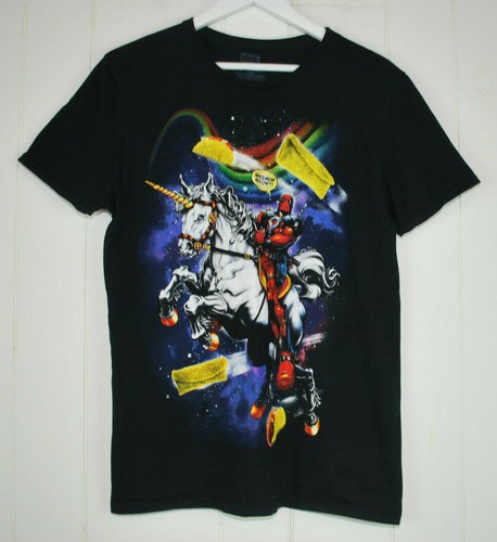 Marvel Deadpool Maximum Effort Unicorn Tacos Graphic Tee Adult Medium M Shirt | eBay