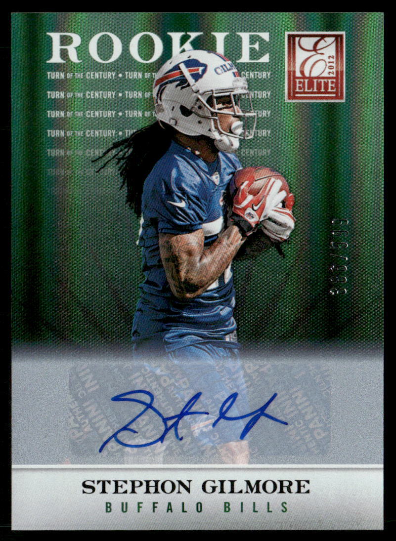 2012 Panini Elite #157 Stephon Gilmore Turn of the Century Autographs ...