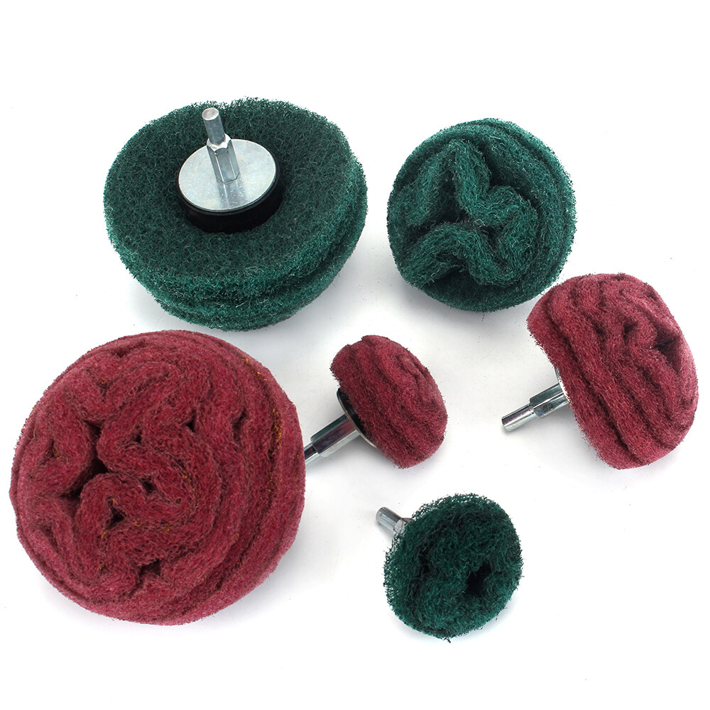 1/3/6Pcs Nylon Fiber Buffing Polishing Mushroom Wheel Mounted Dome ...