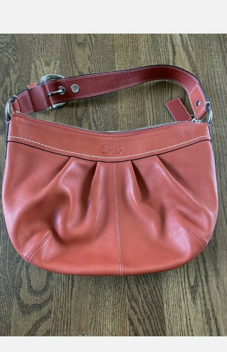 Genuine Coach Hobo Rust Soho Leather Handbag D0982-F13730 | eBay