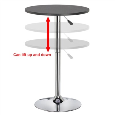 Modern Pub Table Bar Table Adjustable Height Round Bar Table for bistro ...