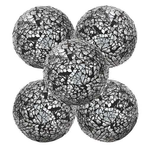 5 Pack Glass Orbs Decorative Balls Bowl Fillers for Room Home Party ...