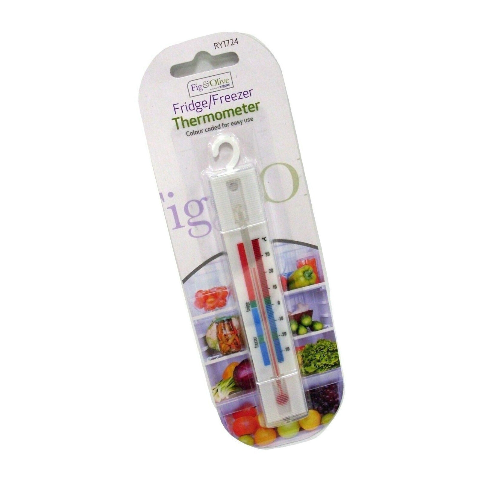 2 Pack Fridge Freezer Thermometer Temperature Checker Hanging Hook ...