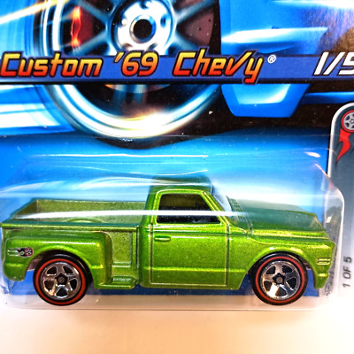 Hot Wheels 2006 Red Line Series #96 Custom '69 Chevy Green w/ RL5SPs | eBay