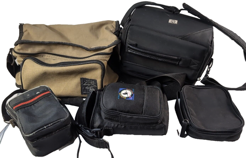 Lot Of 5 Vintage Camera Cases Bags, Padded, Compartments, High Quality ...