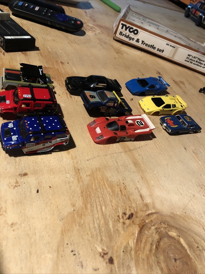 Tyco AFX Auto World T-jet Slot Car Body Lot Bronco Pickup Lambo ...