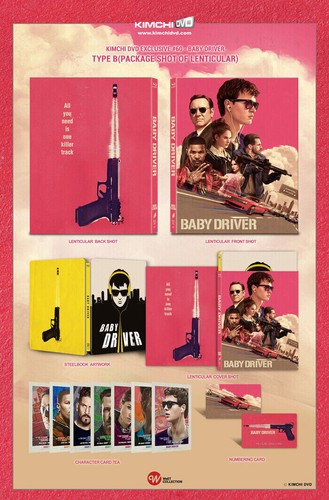Baby Driver BLU-RAY Steelbook Limited Editon - Lenticular / kimchiDVD ...