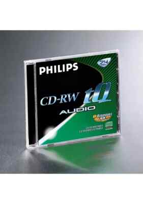 RARE PHILIPS CD-RW TQ AUDIO 74 min Blank CD-RW Digital Audio Neuf New ...