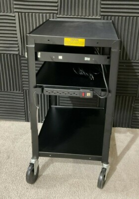 Bretford Basics Adjustable Projector Cart Black A2642NS-E5 ️️ ️️ | eBay