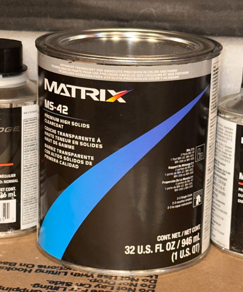 Matrix MS-42 Premium High Solids (1 Quart) with 2 MH-005 (2x 1/2 pint ...