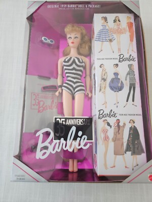 35th Anniversary Barbie 1959 Special Edition Reproduction 1993 Mattel ...