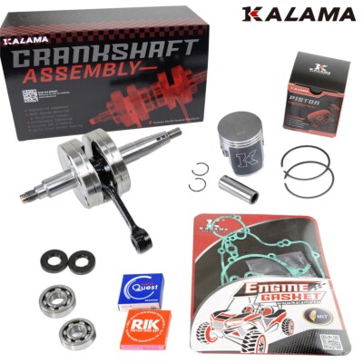 KX60 Engine Rebuild Kit for Kawasaki KX 60 Crankshaft Piston Gasket Set ...